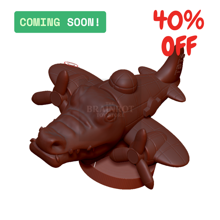 Bombardino Crocodilo Toy – Viral Italian Brainrot Meme Collectible ...
