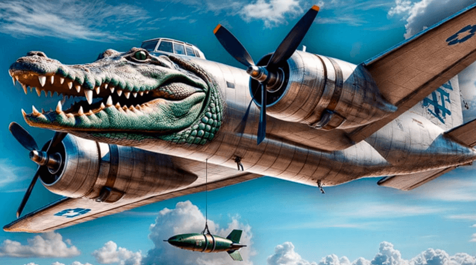 Bombardino Crocodilo Toy – Viral Italian Brainrot Meme Collectible ...